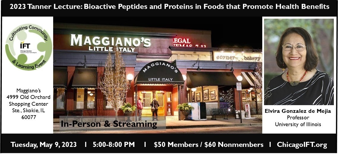 May 2023 Tanner Lecture | Chicago Section IFT